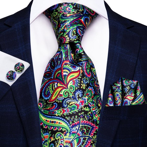 Accessories | Multicolor Paisley Tie Set | Poshmark